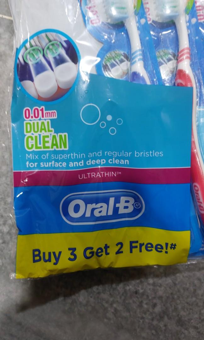 Oral-B Ultra Thin Dual Clean 0.01mm Toothbrush 4 PCs, Beauty & Personal ...