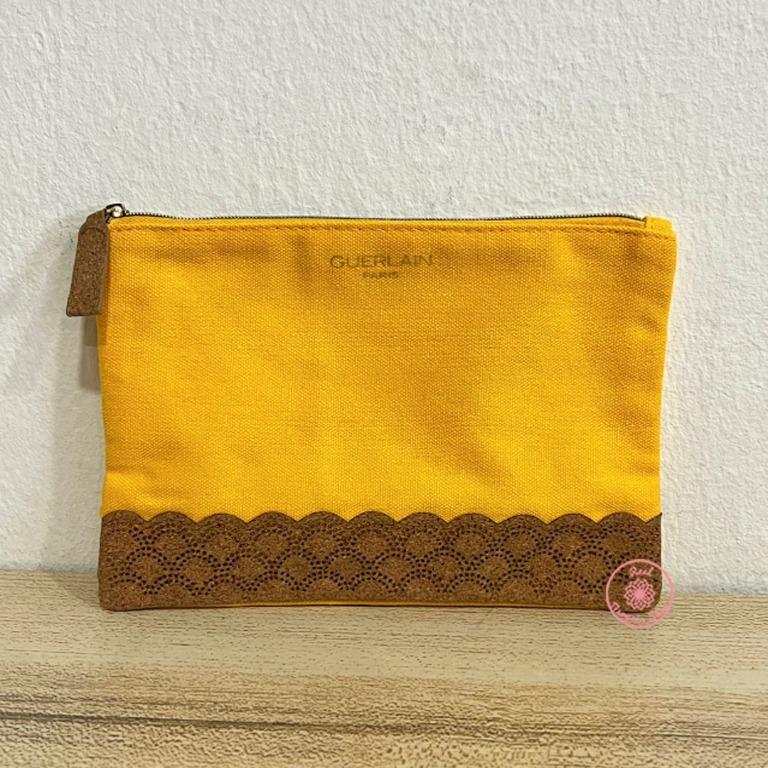 [Original] Guerlain Beauty Yellow Cosmetics Pouch, Women's Fashion ...