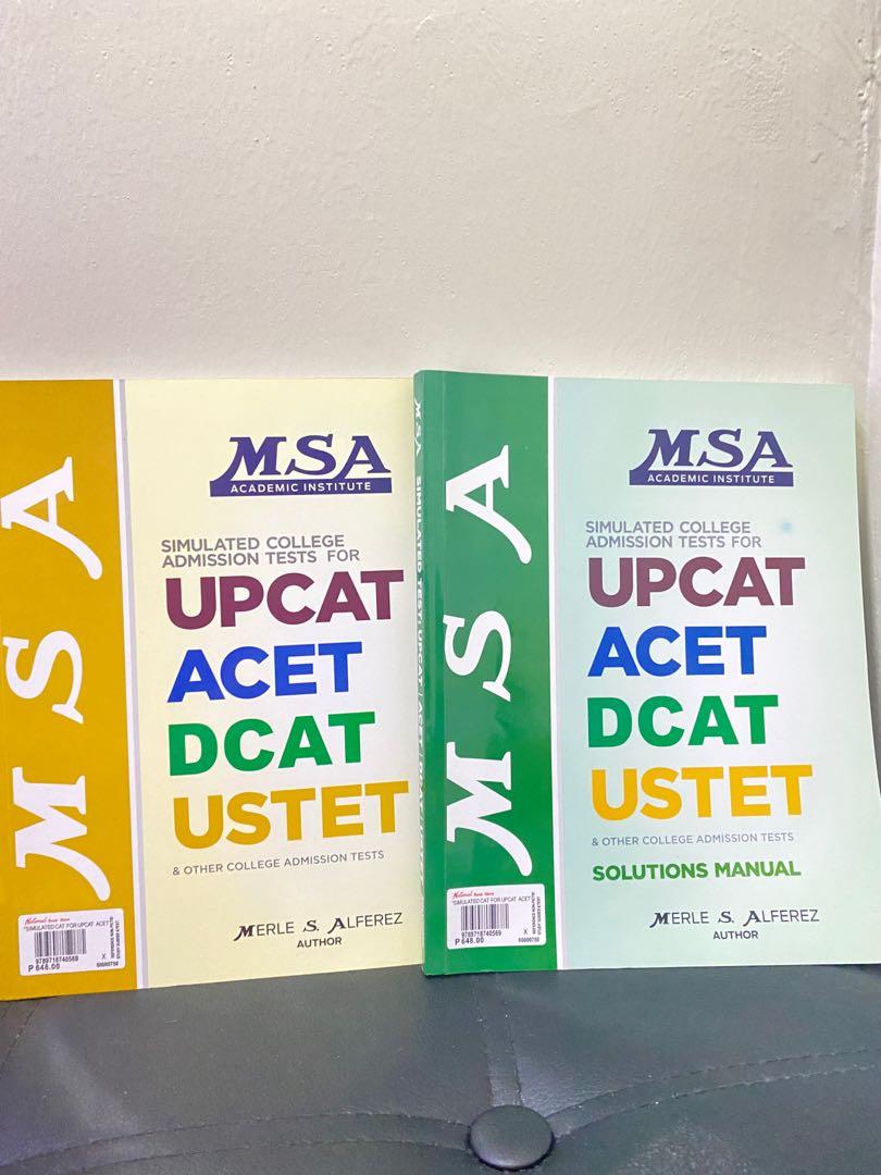 ORIGINAL/AUTHENTIC MSA SIMULATED COLLEGE ADMISSION TEST UPCAT/USTER ...