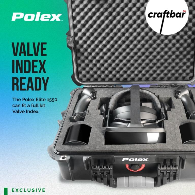 Polex ELITE 1550 IP65-Rated Heavy-Duty Watertight Case for Valve Index ...