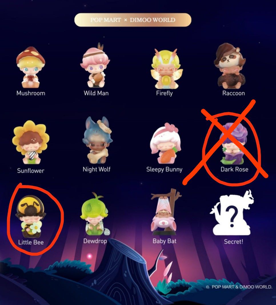 Popmart dimoo forest series bumblebee , Hobbies & Toys, Toys & Games on ...