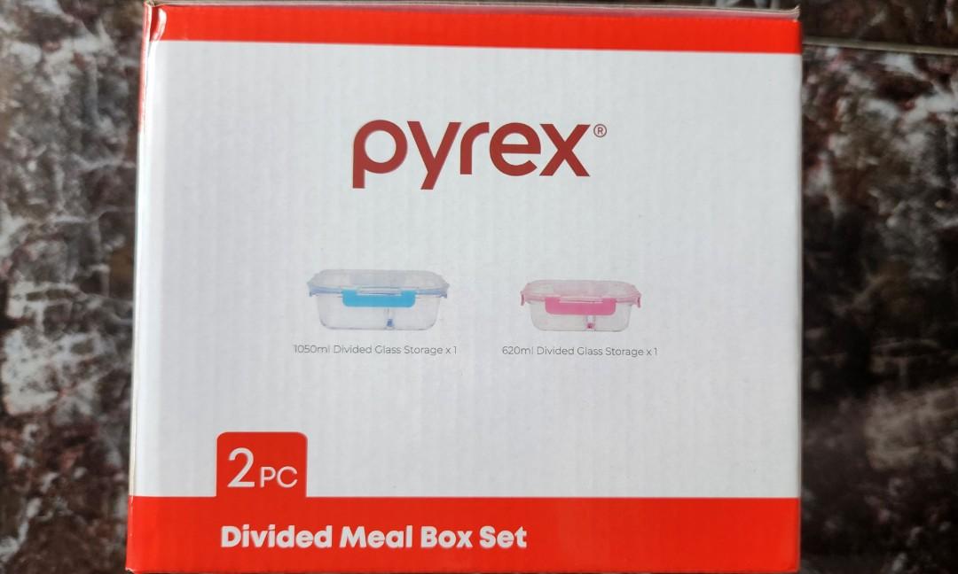 Pyrex Divided Meal Box Set, Furniture & Home Living, Kitchenware ...