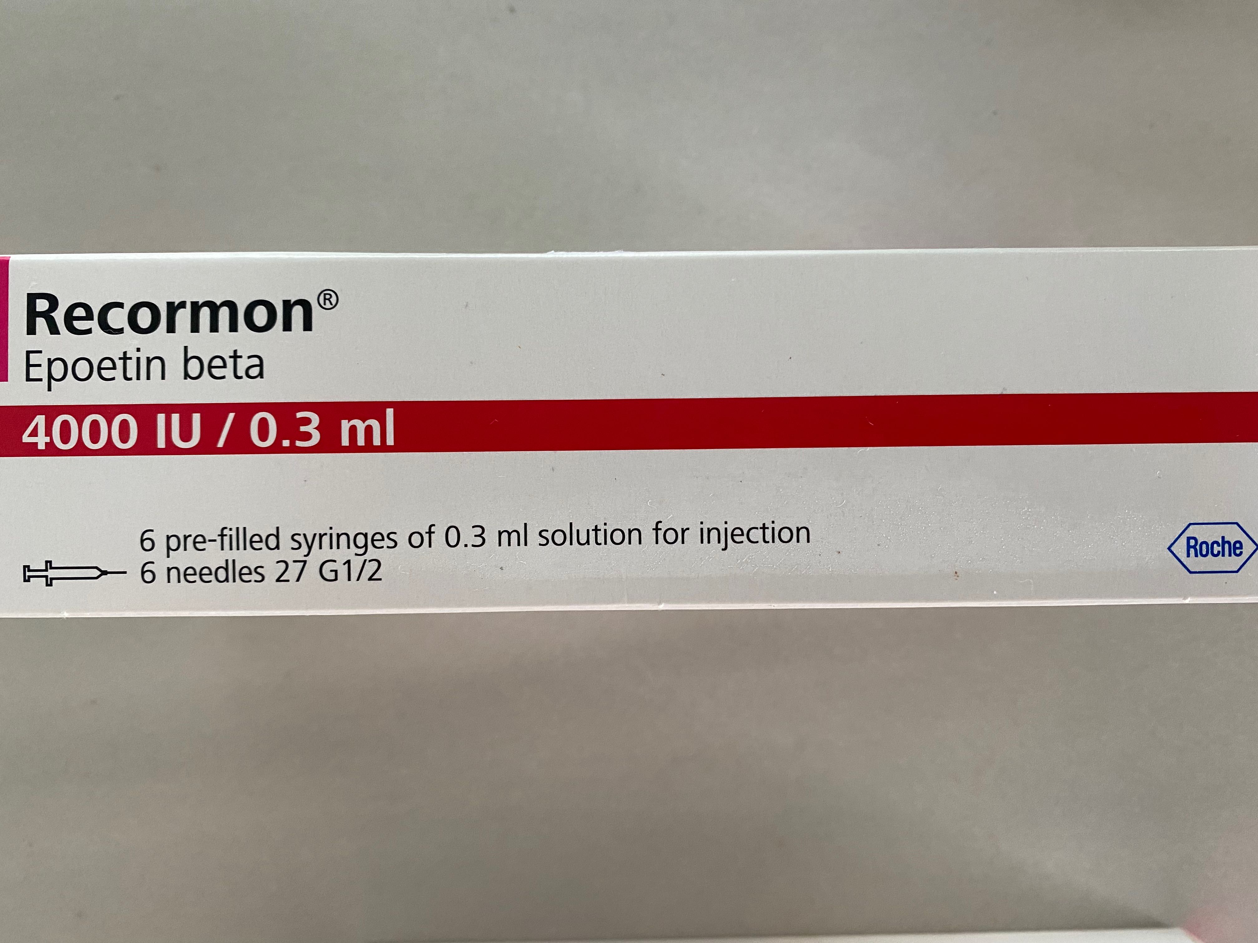 Recormon Epoetin beta 4000IU/0.3ml (used by dialysis patients), Health ...