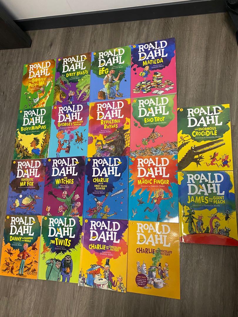 Roald Dahl English Set A4 Big Colored Edition (18 books), Hobbies & Toys, Books & Magazines ...