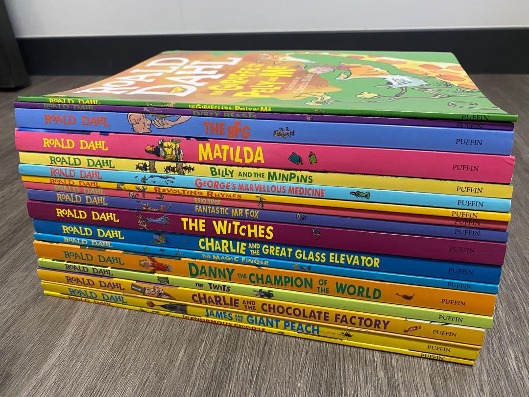 Roald Dahl English Set A4 Big Colored Edition (18 books), Hobbies & Toys, Books & Magazines ...