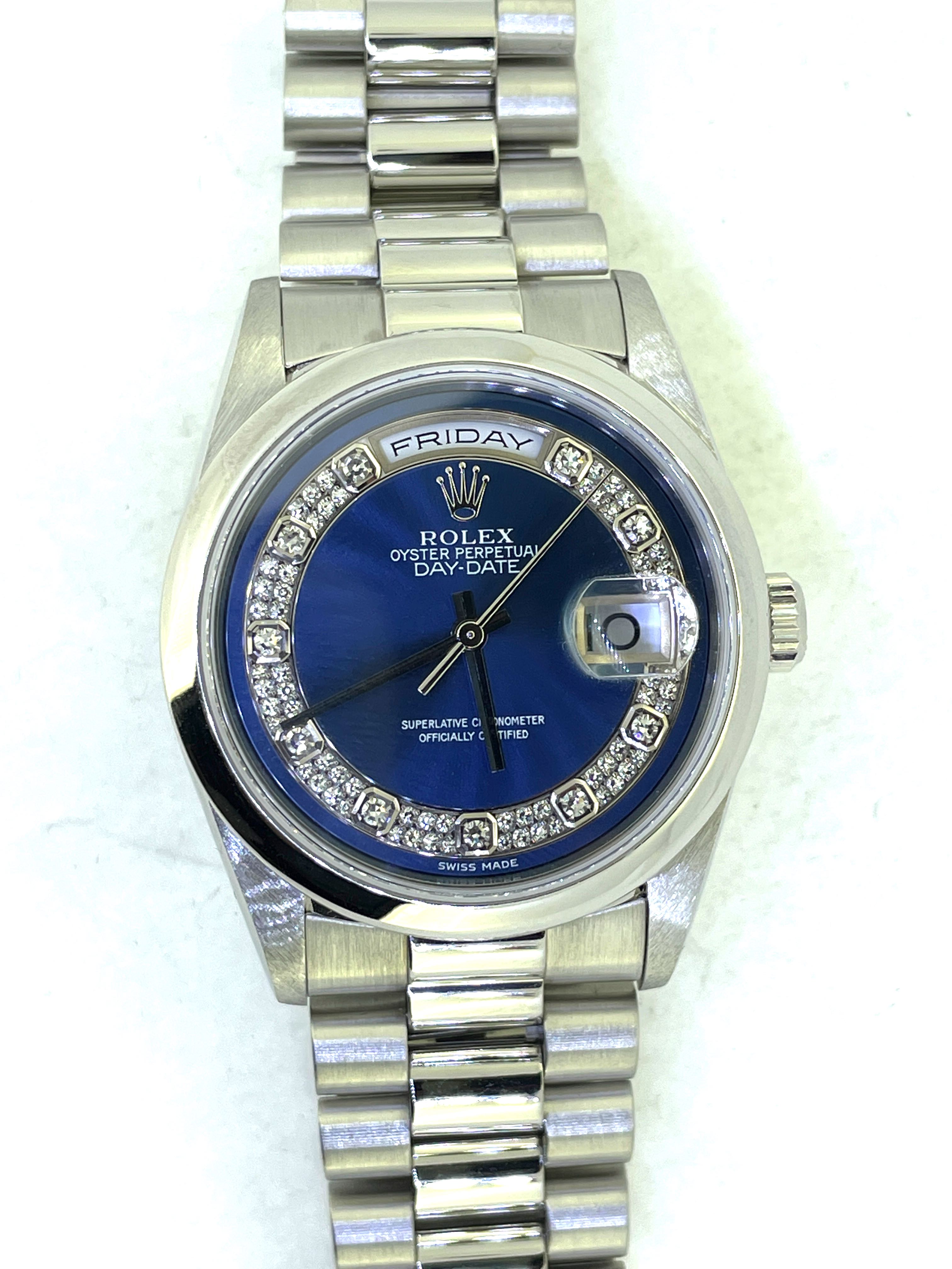 Rolex Day-Date Platinum 18206 (Rolex 2 Years Warranty), Luxury, Watches ...