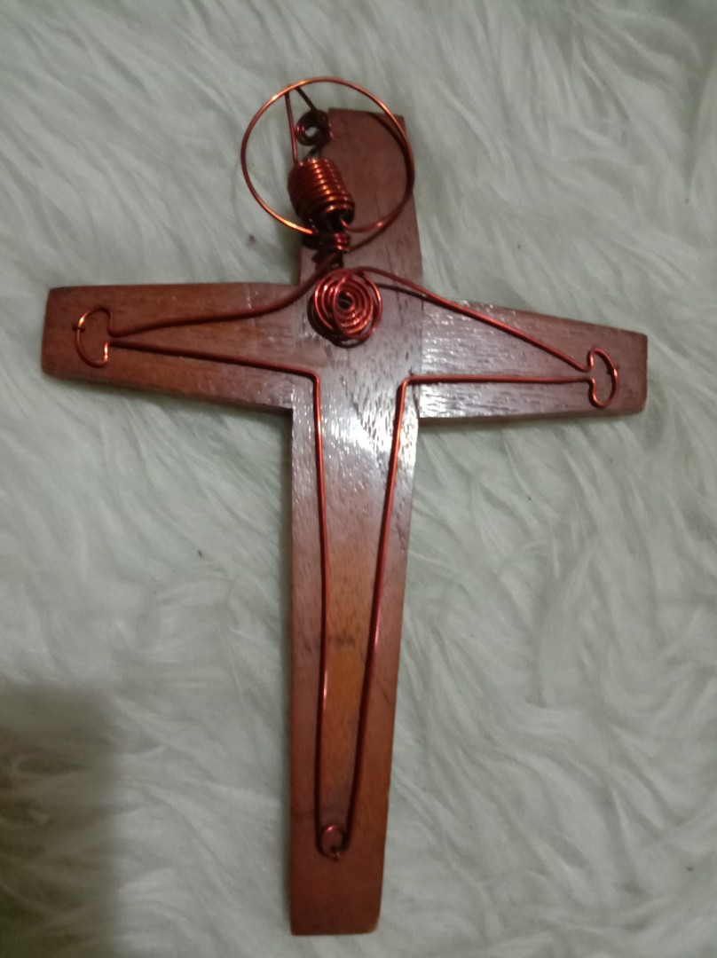 Salib Model unik Mix kayu dan Kawat tembaga, Barang Yang Dicari di ...
