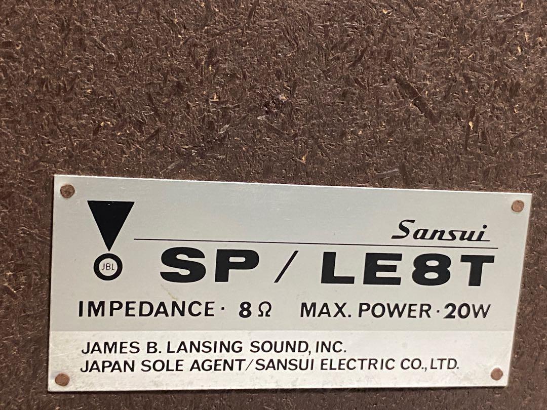 Sansui ( JBL) SP/LE8T full range speakers, Audio, Soundbars, Speakers & Amplifiers on Carousell