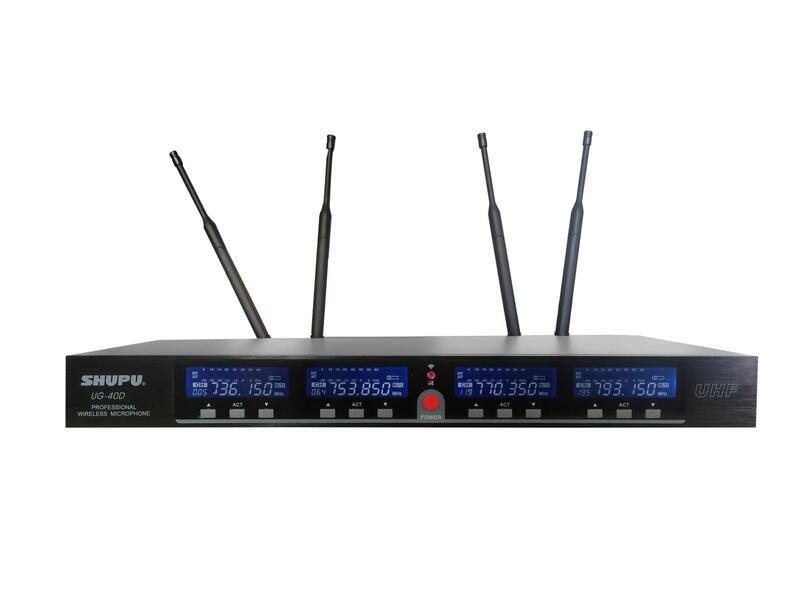 實體店鋪 SHUPU UHF Wireless Microphone Set with 4 Handheld Dynamic ...