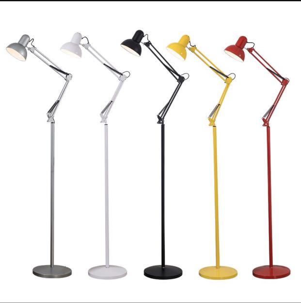 Silver Floor Lamp Stand with flexible Swing Arm, Furniture & Home ...