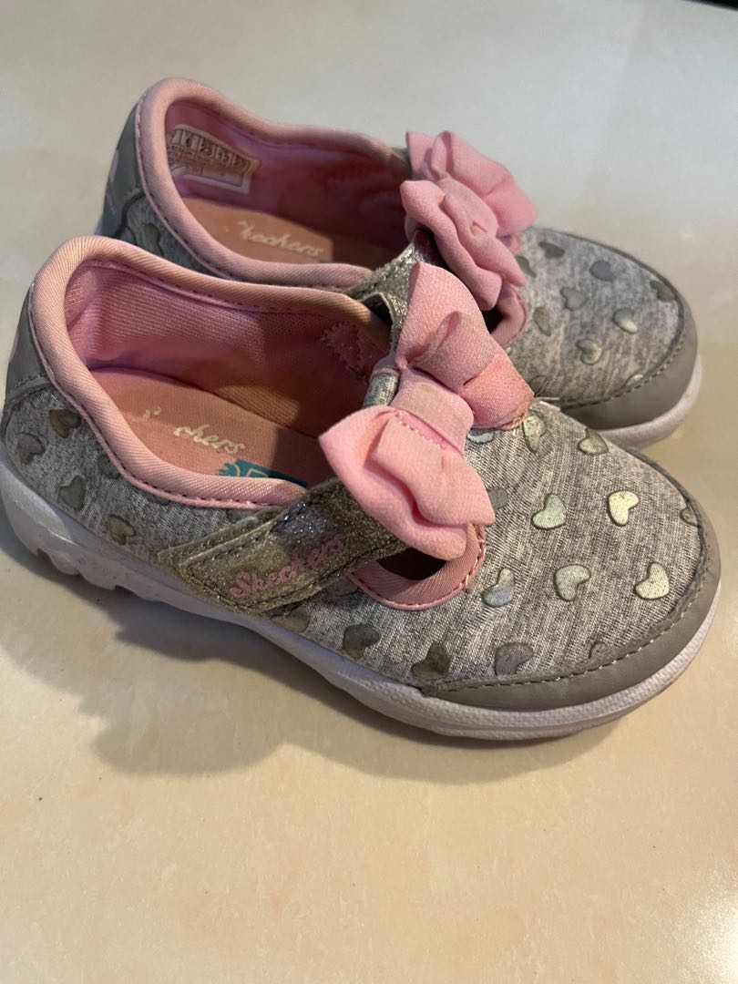 Skechers girl heart shoe, Babies & Kids, Babies & Kids Fashion on Carousell
