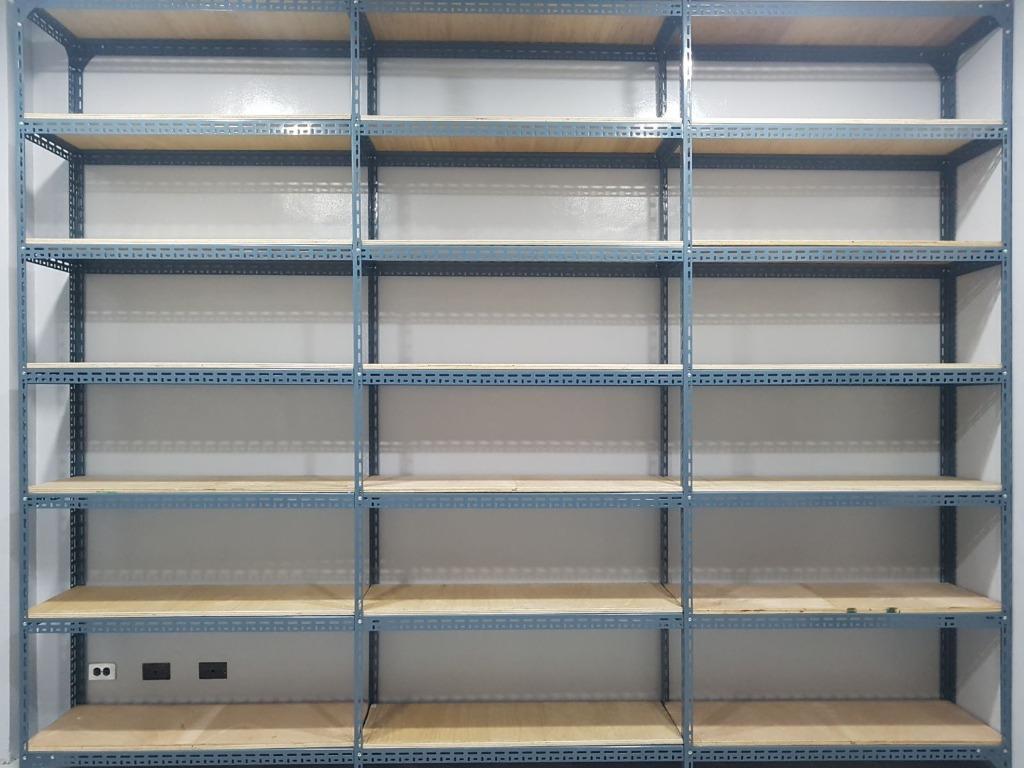 Slotted Angle Bar with wood layers, Furniture & Home Living, Furniture ...