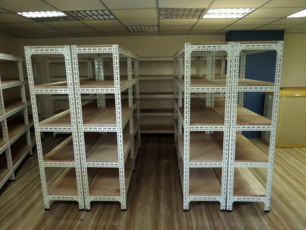 Slotted Angle Bar with wood layers, Furniture & Home Living, Furniture ...