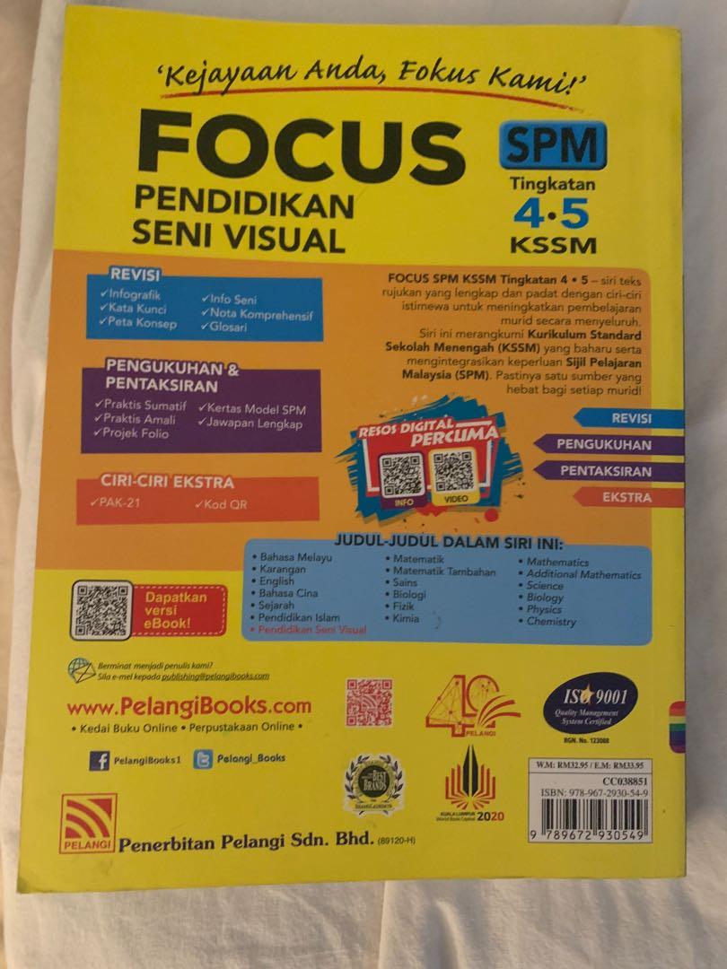 Spm Pendidikan Seni Visual Focus Kssm Hobbies And Toys Books