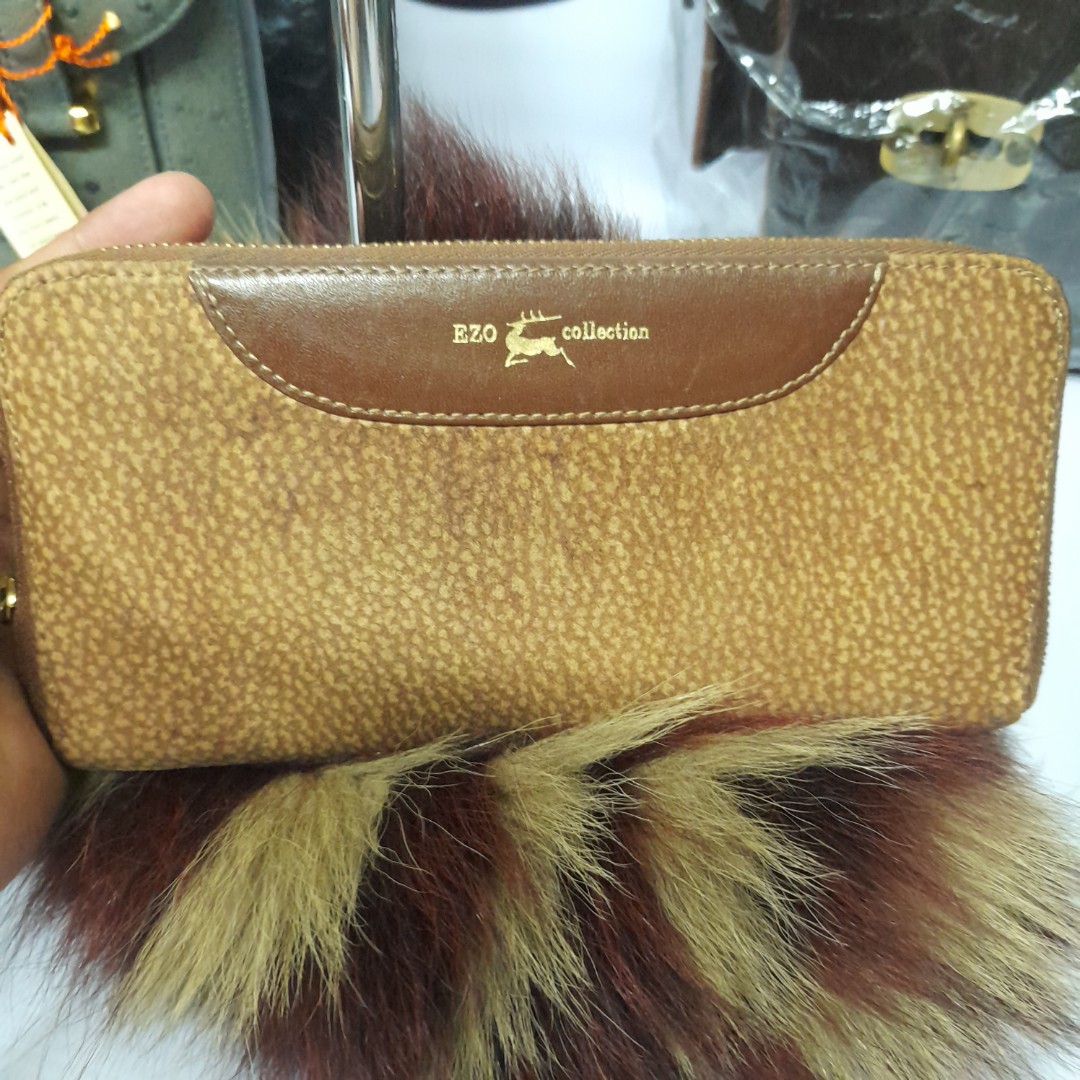 Deer skin long wallet L7.5 x H3.5, Women's Fashion, Bags & Wallets ...