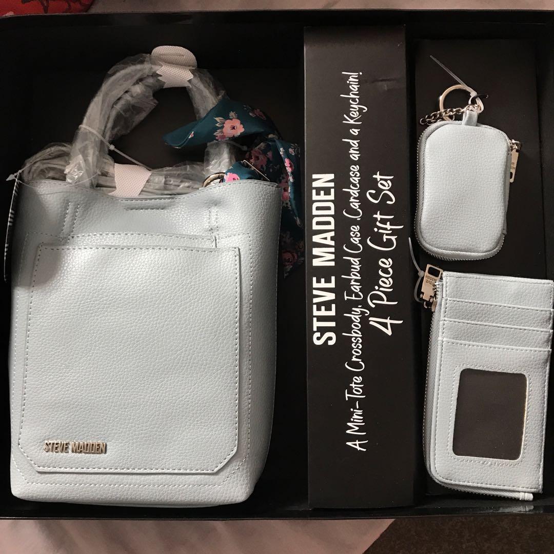 Steve Madden 4 piece Gift Set, Women's Fashion, Bags & Wallets, Cross ...