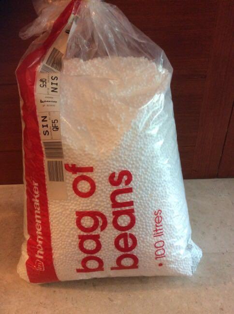 Styrofoam beans - almost 100 litres, Hobbies & Toys, Stationery & Craft ...