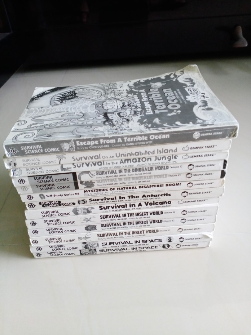 Survival Science Comic, Insect World, dinosaur world, space, etc ...