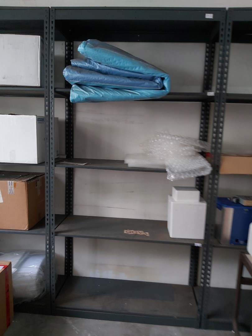 Tall metal shelf/rack, Furniture & Home Living, Furniture, Shelves ...