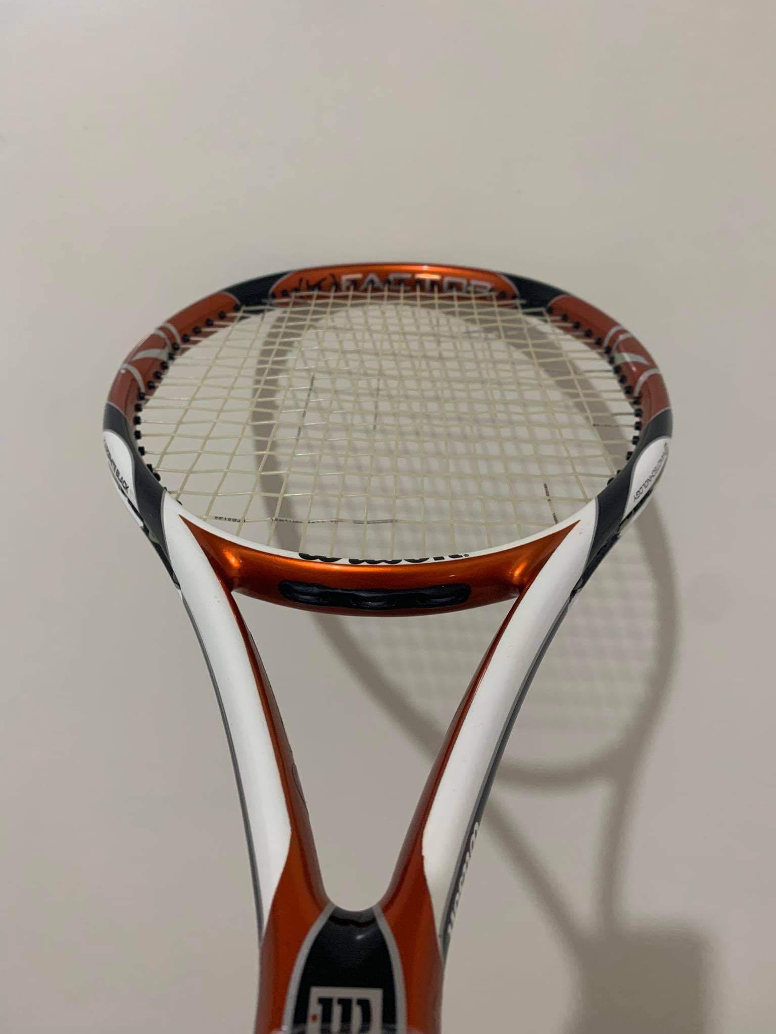TE#09 WILSON (K) FACTOR TENNIS RACKET, Sports Equipment, Sports & Games ...
