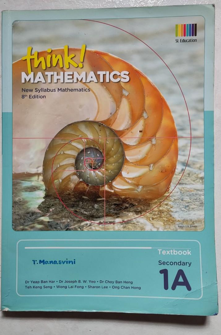 Think! Mathematics Textbook 1A Secondary New Syllabus Mathematics 8th ...
