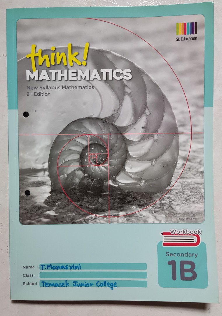 Think! Mathematics Workbook 1B Secondary New Syllabus Mathematics 8th ...