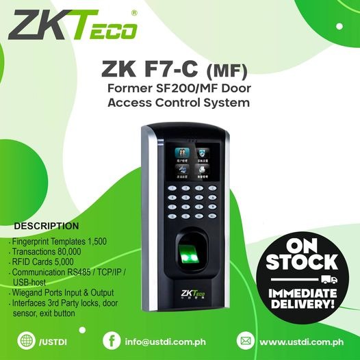 ZKTeco ZK F7-C (MF), Furniture & Home Living, Security & Locks ...