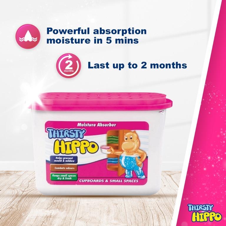 24s Thirsty Hippo Dehumidifier Moisture Absorber 600ml, Furniture ...