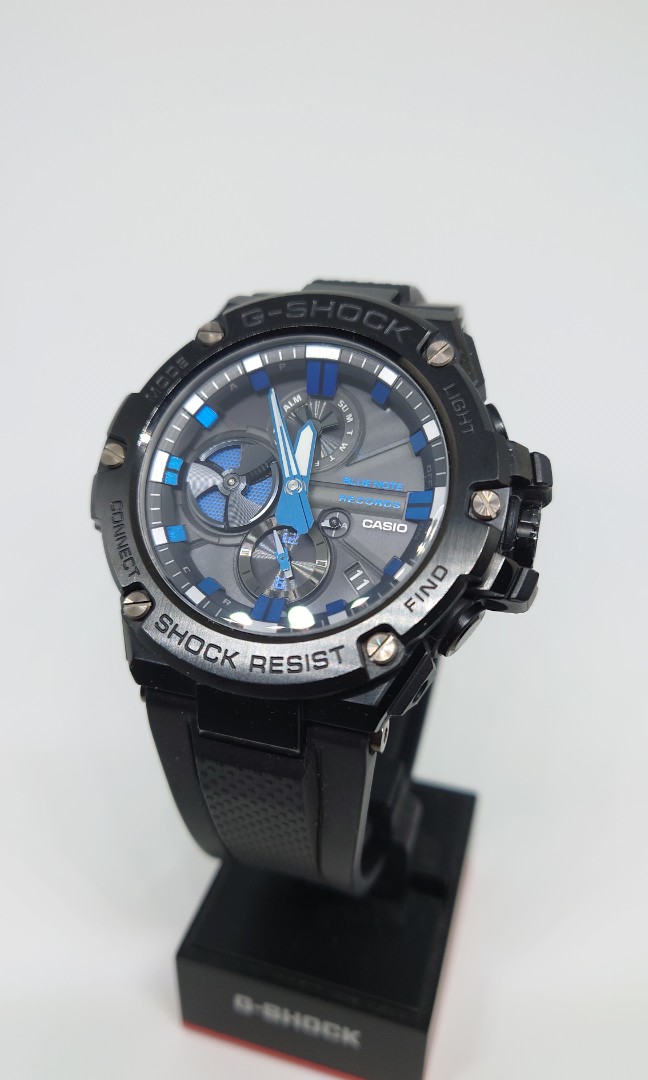 90%新 Casio G Shock GST B100 Blue Note Record 別注版, 名牌, 手錶 - Carousell