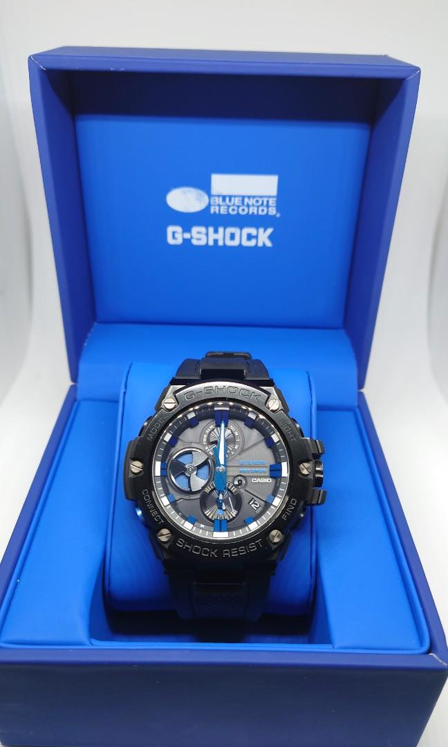 90%新 Casio G Shock GST B100 Blue Note Record 別注版, 名牌, 手錶 - Carousell