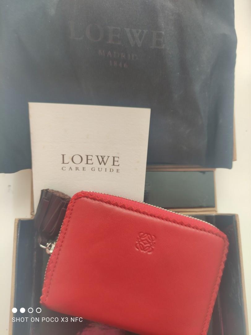 Authentic Loewe Coin and Card Pouch, Luxury, Bags & Wallets on Carousell