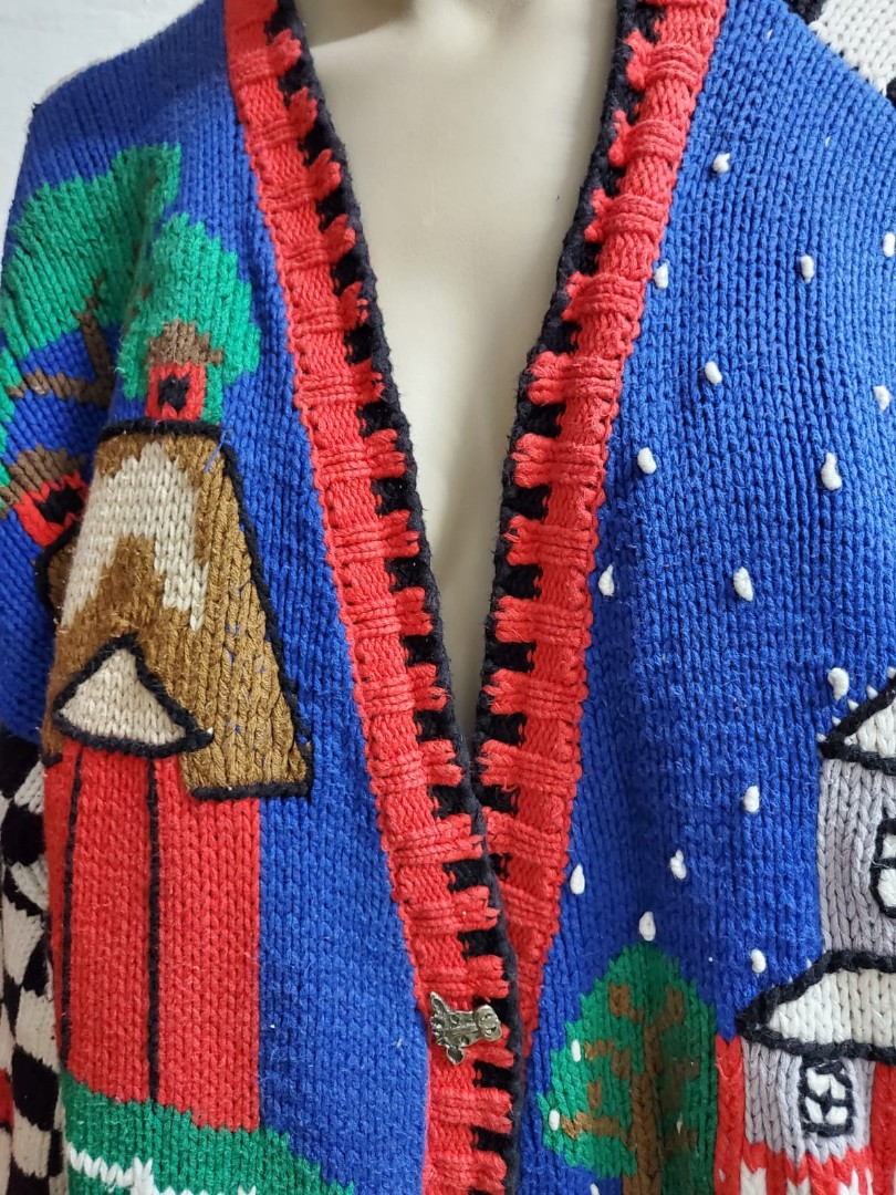 Authentic Vintage Hand Knitted Jacket, Women's Fashion, Coats, Jackets ...