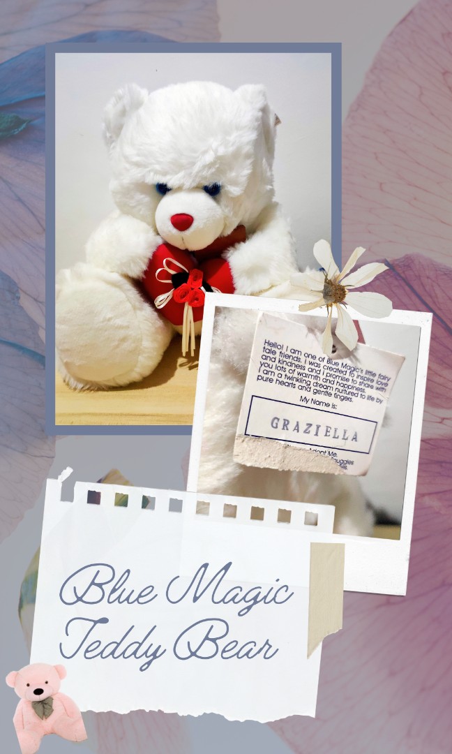 BLUE MAGIC TEDDY BEAR, Hobbies & Toys, Toys & Games on Carousell