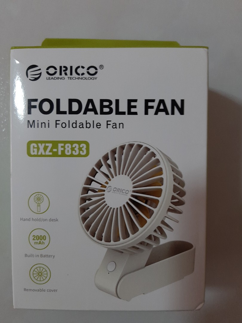 BNIB Orico Foldable Portable Fan, Furniture & Home Living, Lighting ...
