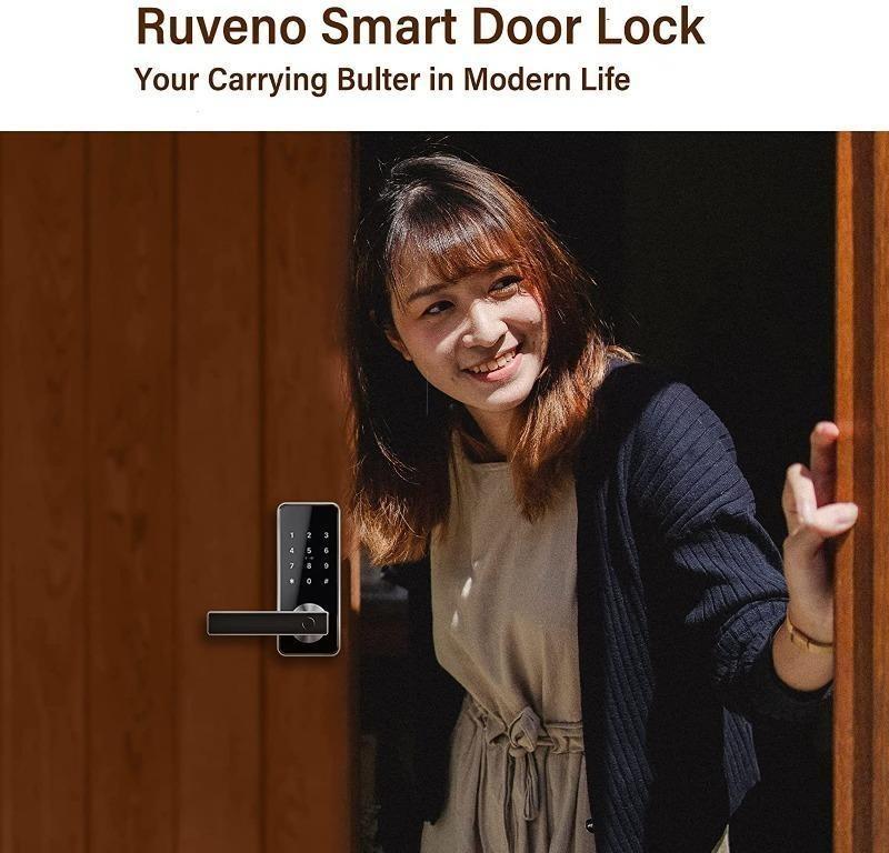 [C5692] Ruveno Smart Lock, Fingerprint Door Lock, Smart Door Lock ...