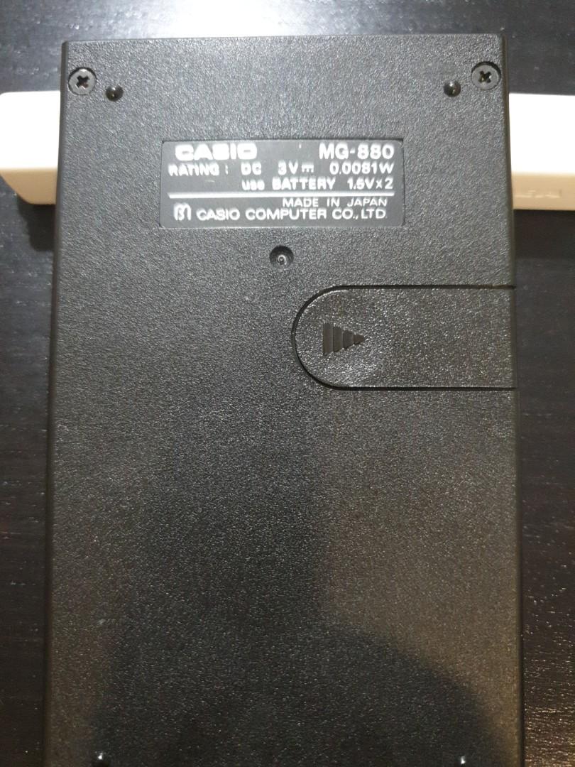 Casio MG-880 Music & Game Calculator, Hobbies & Toys, Memorabilia & Collectibles, Vintage ...