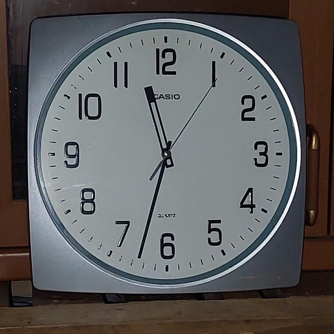 CASIO WALL CLOCK, Furniture & Home Living, Home Decor, Clocks on Carousell