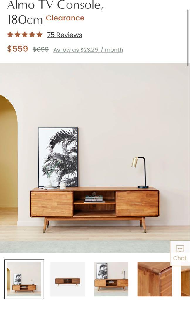 Casterly luxury TV console, Furniture & Home Living, Furniture, TV ...