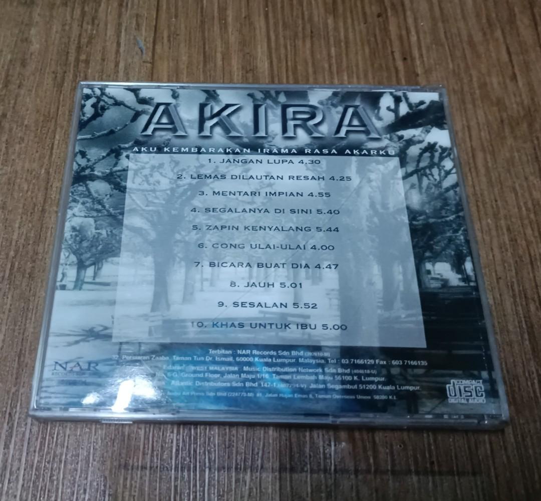 CD Akira Kumpulan AKIRA @ 1997 N.A.R Record.. Album Pertama AKIRA ...