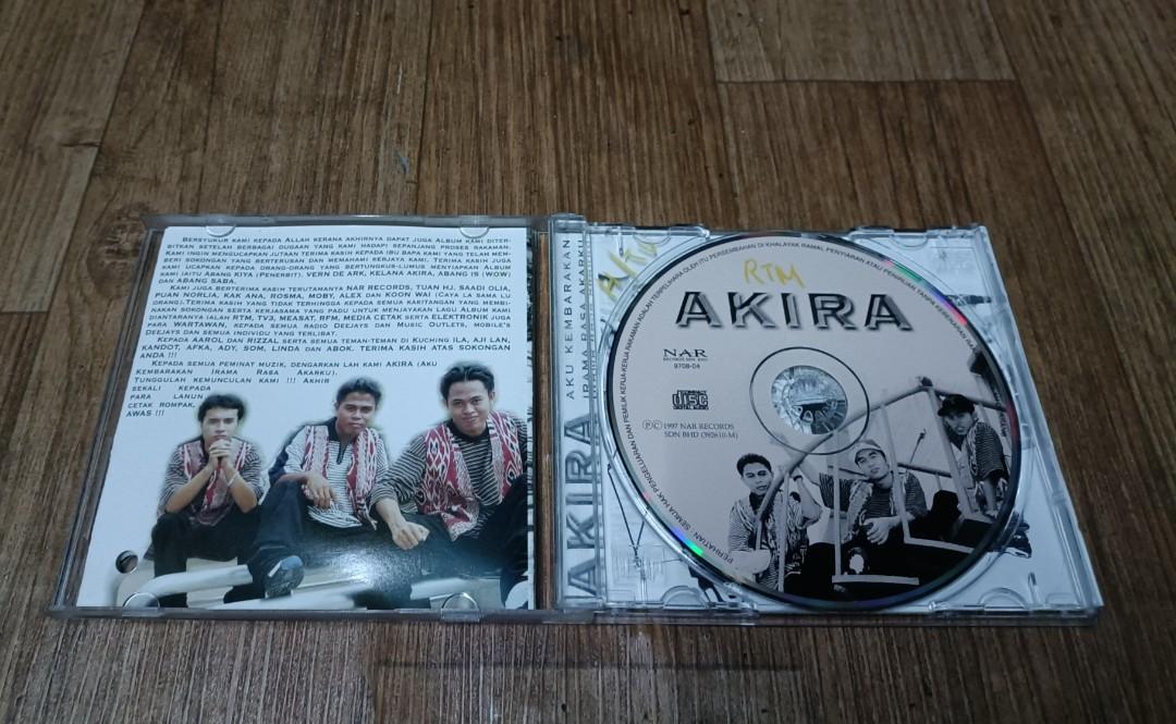 CD Akira Kumpulan AKIRA @ 1997 N.A.R Record.. Album Pertama AKIRA ...