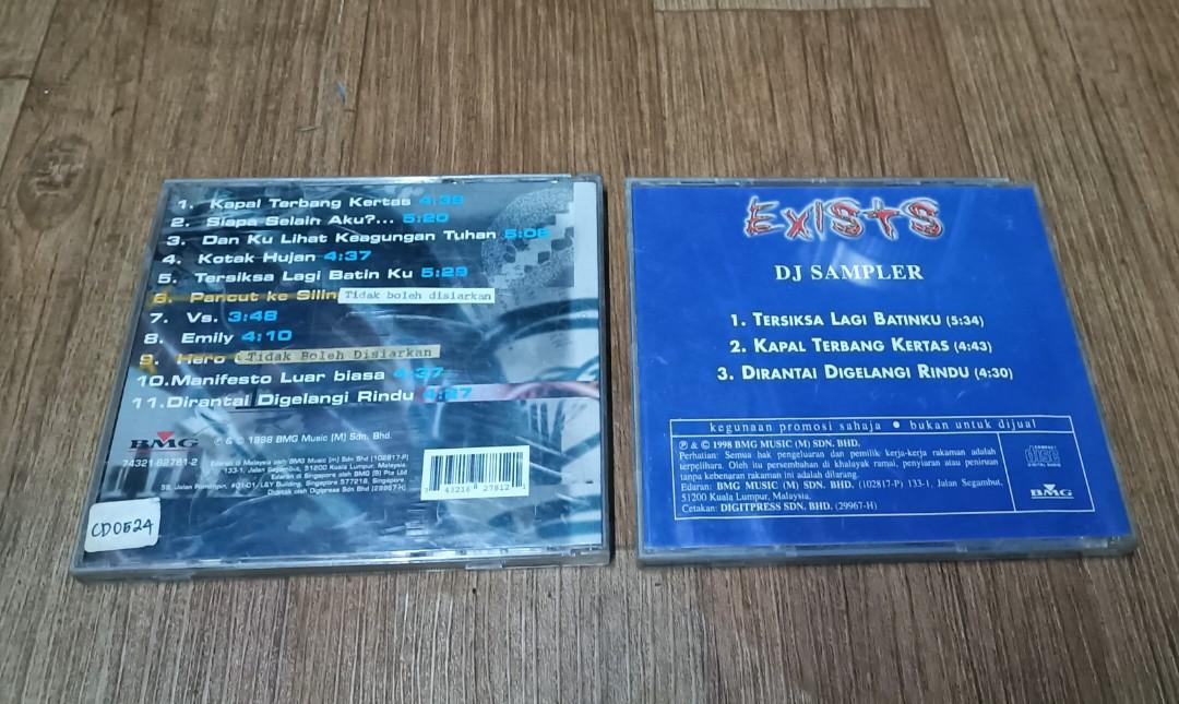 CD Exist Kumpulan EXIST @ 1998 BMG Music.. EP Album dan Album Studio ke 5 Kumpulan Exist ...