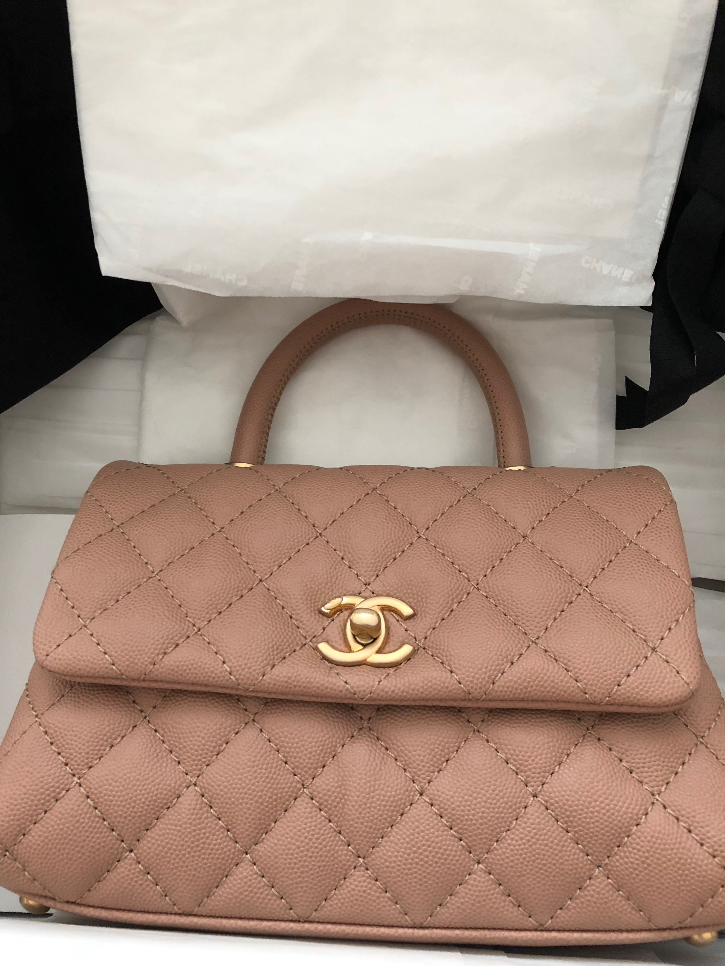Chanel Quilt Coco Handle, Luxury, Bags & Wallets on Carousell