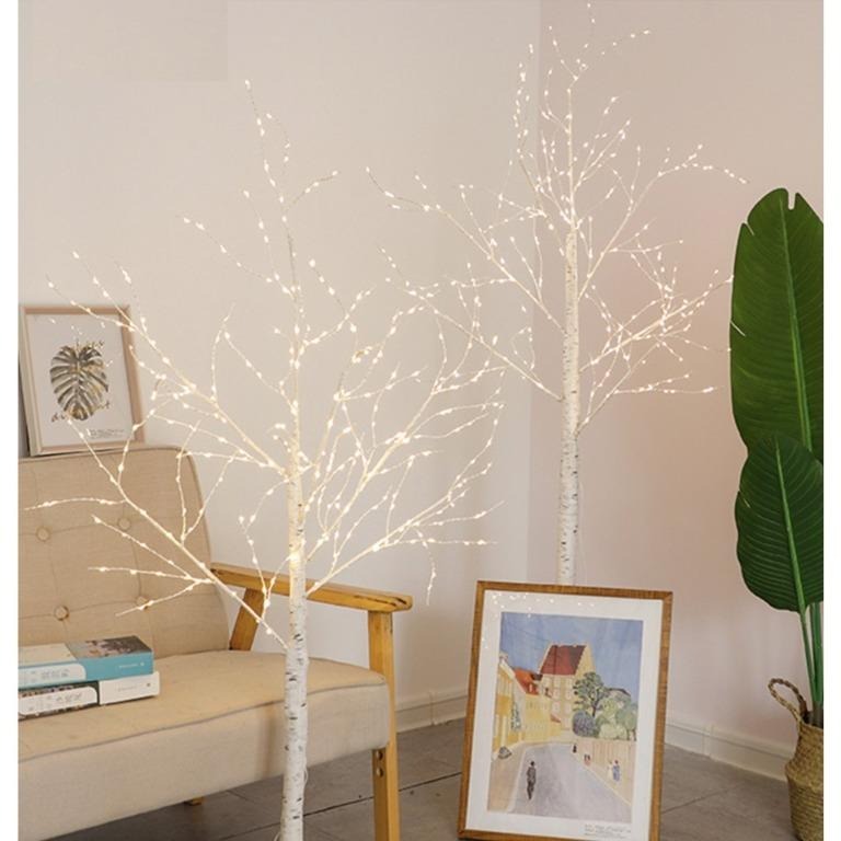 Chinese New Year LED USB Birch Twig Trees Indoor Outdoor Use / Warm ...