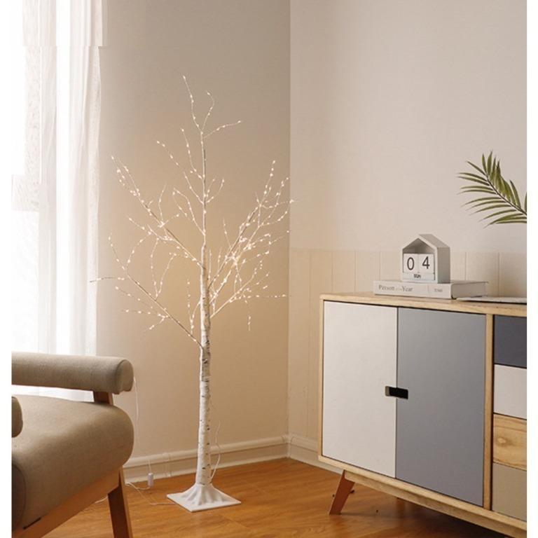 Chinese New Year LED USB Birch Twig Trees Indoor Outdoor Use / Warm ...