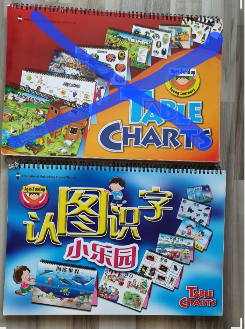 Chinese Table Charts A3, Hobbies & Toys, Books & Magazines, Children's ...