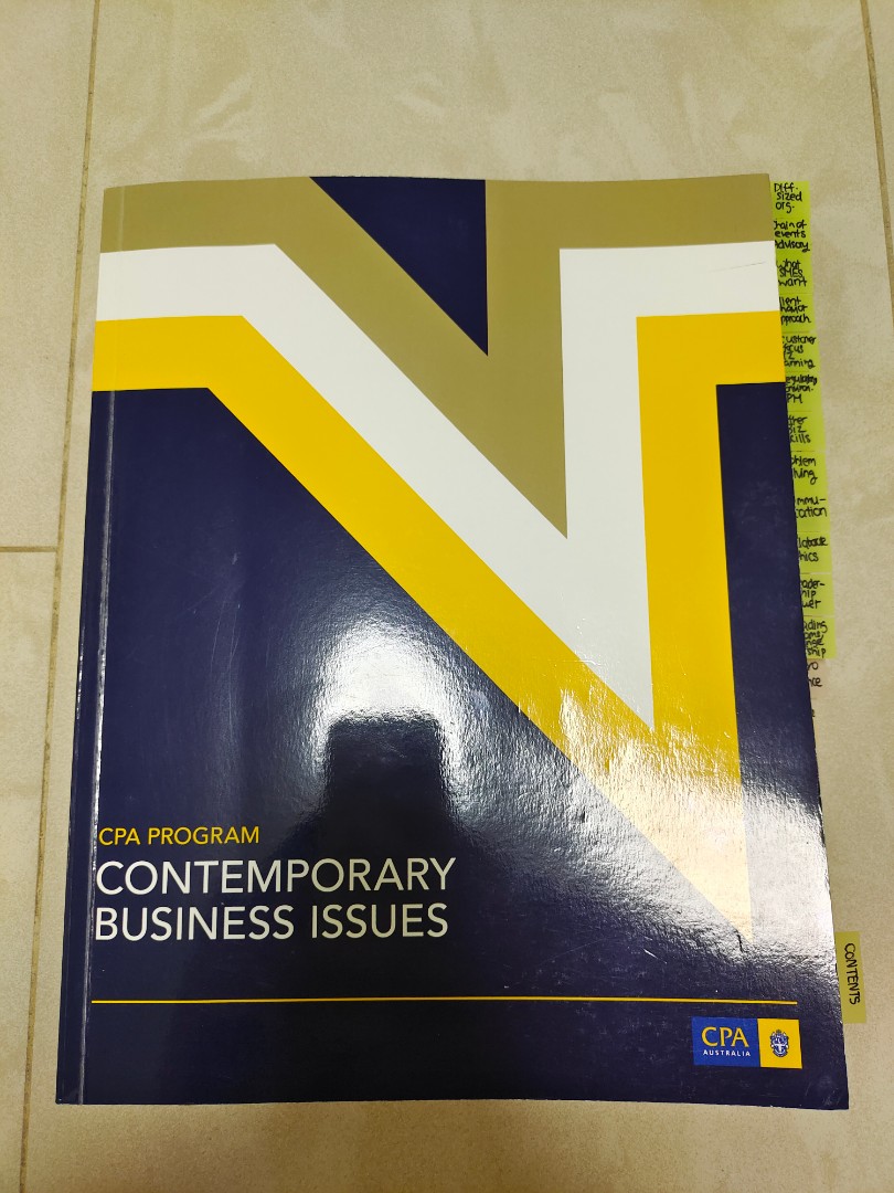 CPA Australia Contemporary Business Issues Textbook (Used), Hobbies ...