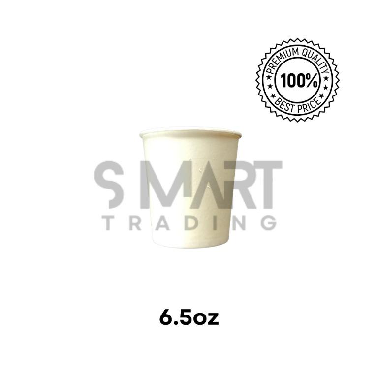 Disposable Plain Paper Cups (6.5 oz /8 oz /10 oz /12 oz)(Drinking Cups ...