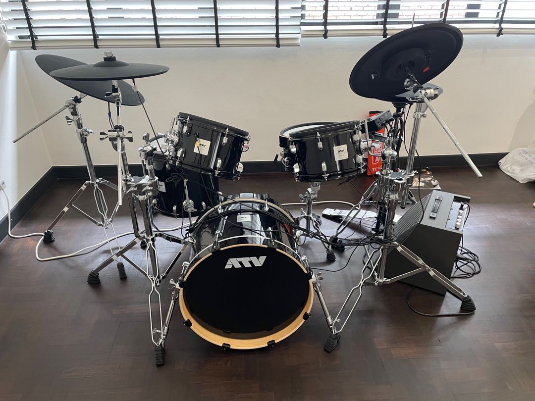 Electric Drum kit ATV . Full set with Amp. Less than 1 year., Hobbies ...