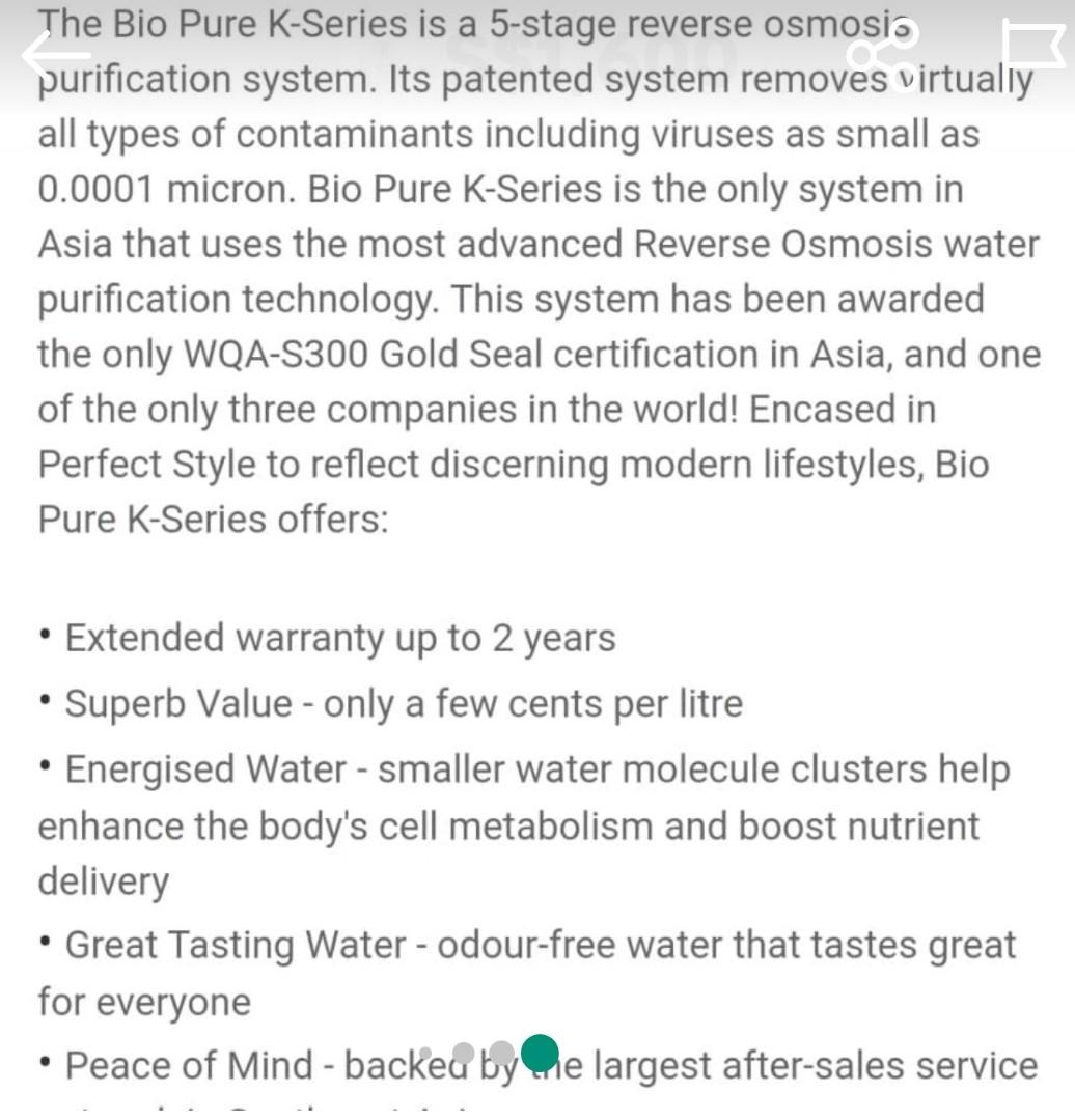 Elken filter water dispenser, Furniture & Home Living, Kitchenware ...