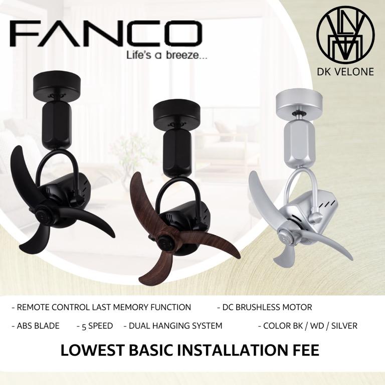 Fanco VINO 18" corner fan dual hanging system 4 years on-site warranty ...